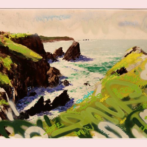 View the landscape graffiti paintings by artist Joe Webster