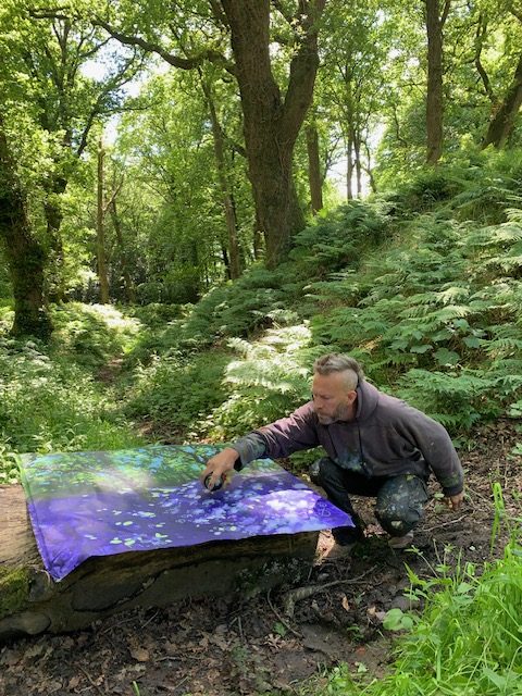 2025 Bluebell paintings by landscape graffiti artist Joe Webster | nuFeral